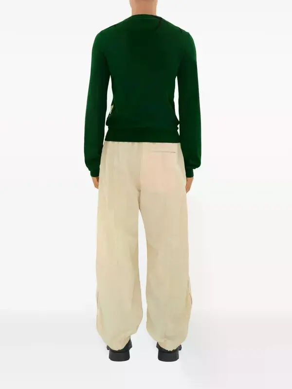 Burberry Crinkled Wide-leg Track Pants