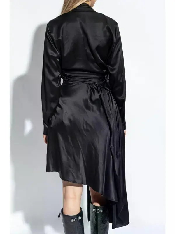 Balenciaga Silk Satin Midi Dress