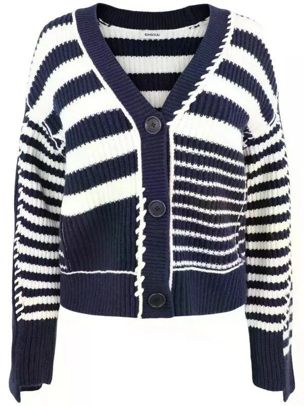 Simkhai Adara Striped Cardigan