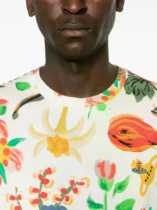VIVIENNE WESTWOOD Folklore-print Cotton T-shirt