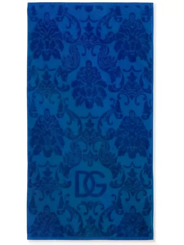 Dolce & Gabbana Terry Cotton Towels - Blue