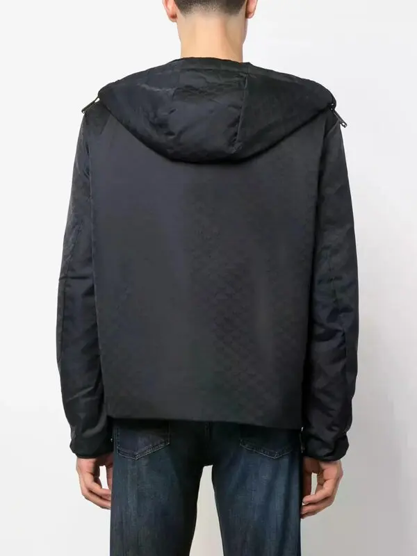 Emporio Armani Monogram Jacquard Hooded Jacket