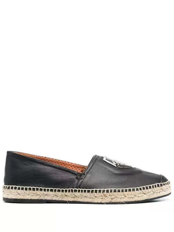 Philipp Plein Logo-plaque Leather Espadrilles