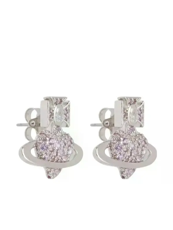 VIVIENNE WESTWOOD Orb Stud Earrings - Silver