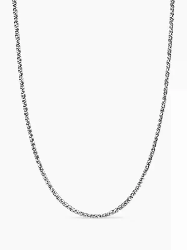 David Yurman Sterling Wheat Chain Necklace - Silver