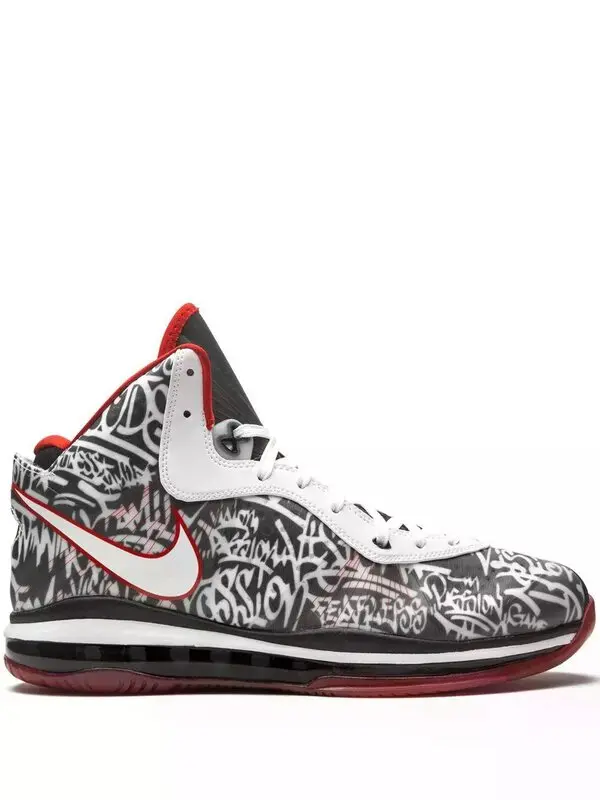 Nike Lebron 8 Qs Graffiti High Top Sneakers