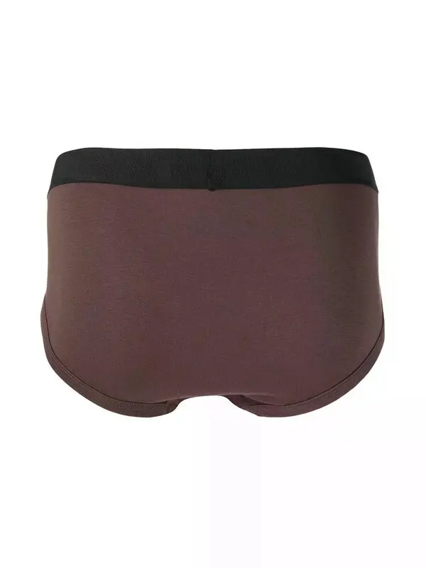 TOM FORD Logo-waistband Boxers - Brown