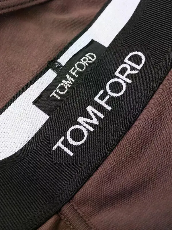 TOM FORD Logo-waistband Boxers - Brown