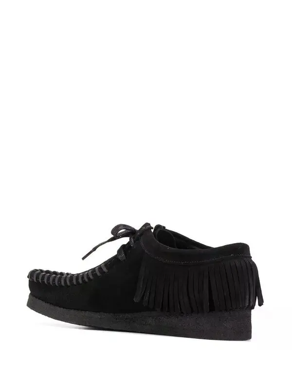 Palm Angels Fringed Leather Lace-up Shoes