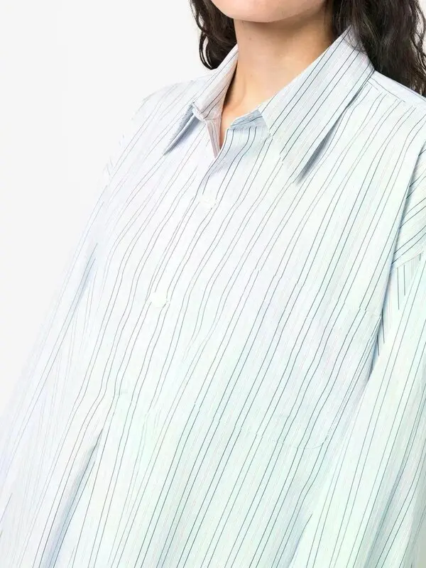 Our Legacy Oversized Striped Cotton Shirt