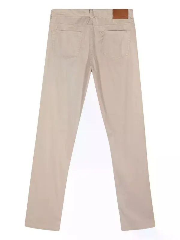 Canali Slim-fit Chino Trousers - Neutrals