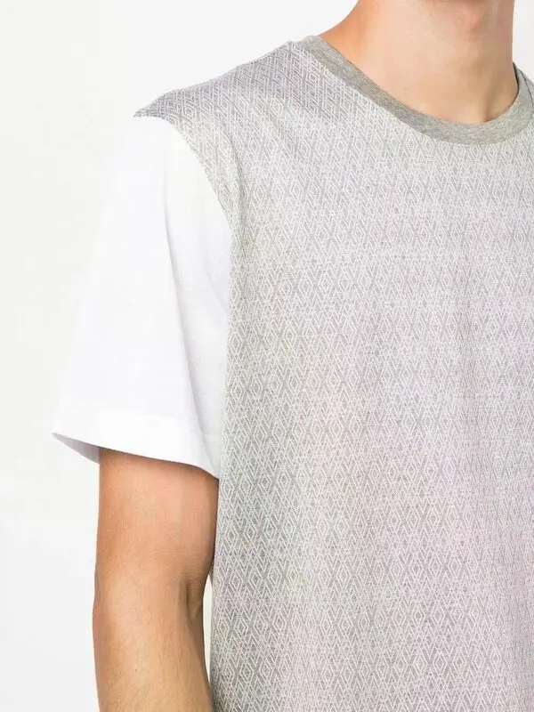 BILLIONAIRE Two-tone Cotton T-shirt