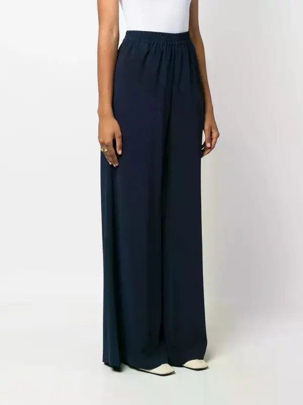 GIANLUCA CAPANNOLO Antonia Wide-leg Trousers - Blue