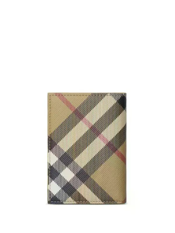 Burberry Check-pattern Bi-fold Card Holder