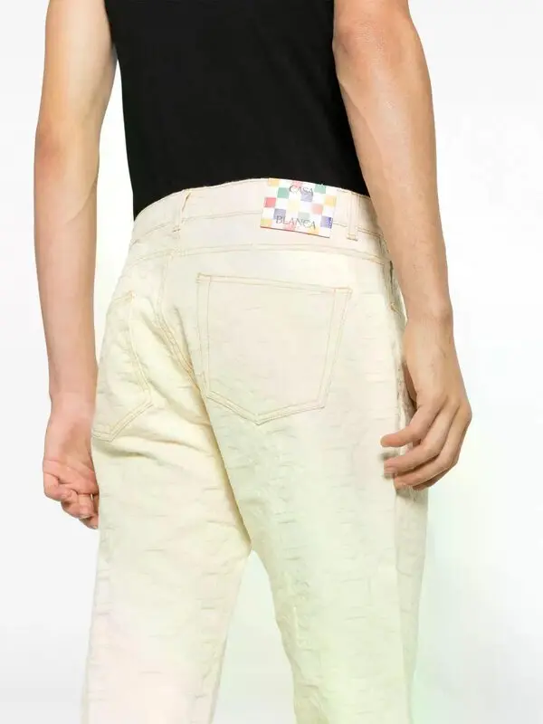 Casablanca Monogram-jacquard Straight-leg Jeans