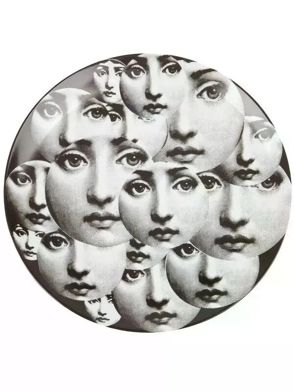 FORNASETTI Plate - Black