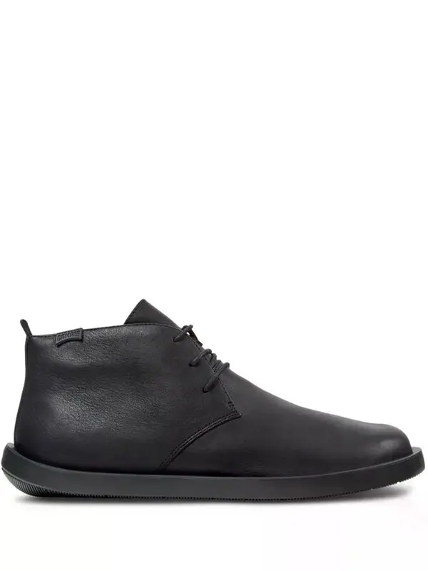 Camper Leather Lace-up Boots - Black