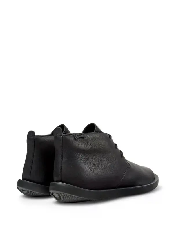 Camper Leather Lace-up Boots - Black