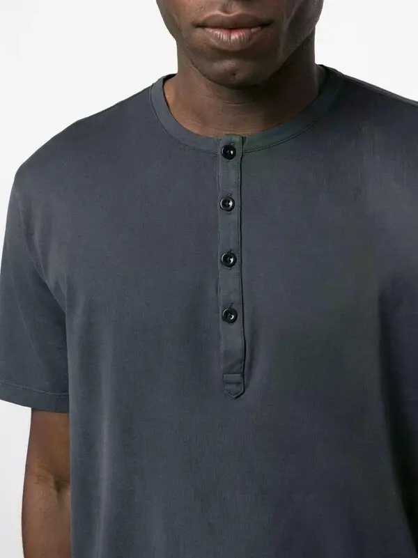 TEN C Cotton Henley T-shirt