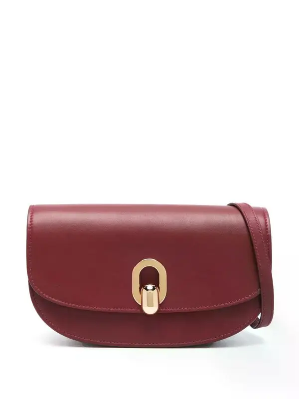 Savette Tondo Crescent Crossbody Bag - Red