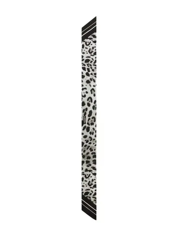 Dolce & Gabbana Leopard-print Scarf - Black
