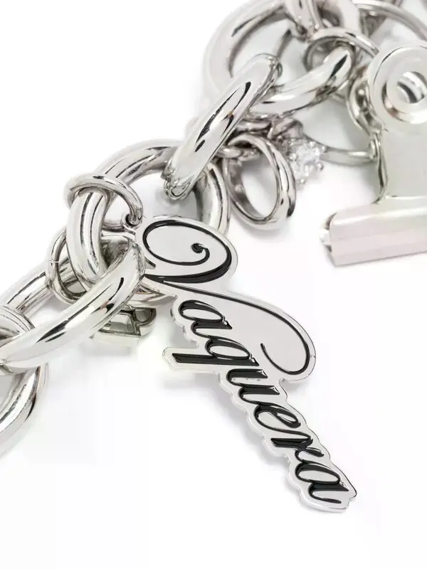Vaquera Charm-detail Necklace - Silver