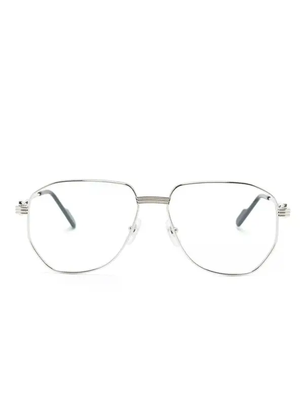 Cartier Pilot Frame Glasses - Black