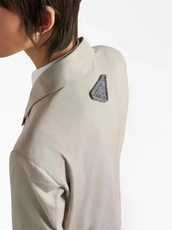 Prada Triangle Logo Single-breasted Blazer