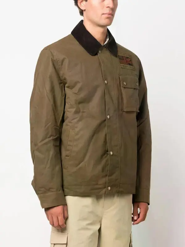 BARBOUR INTERNATIONAL Logo-patch Cotton Shirt Jacket