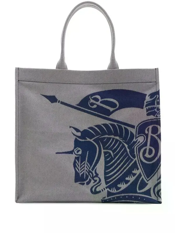 Burberry Ekd Canvas Tote Bag - Grey