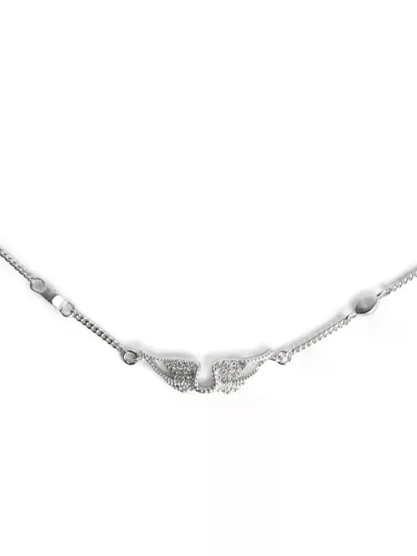 Zadig&Voltaire Tone Brass Wing Pendant Necklace - Silver