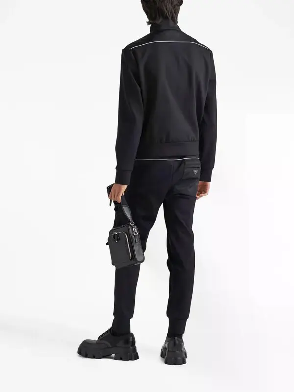 Prada Re-nylon Panelled Zip-up Jacket