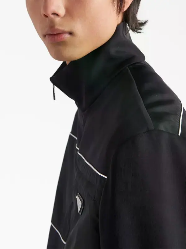Prada Re-nylon Panelled Zip-up Jacket