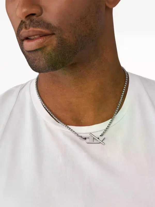 DIESEL® Dx1477 Logo Pendant Necklace