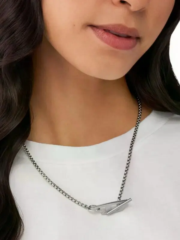 DIESEL® Dx1477 Logo Pendant Necklace