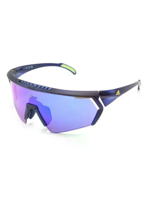 Adidas Pilot Frame Sports Sunglasses With Gradient Lenses - Blue