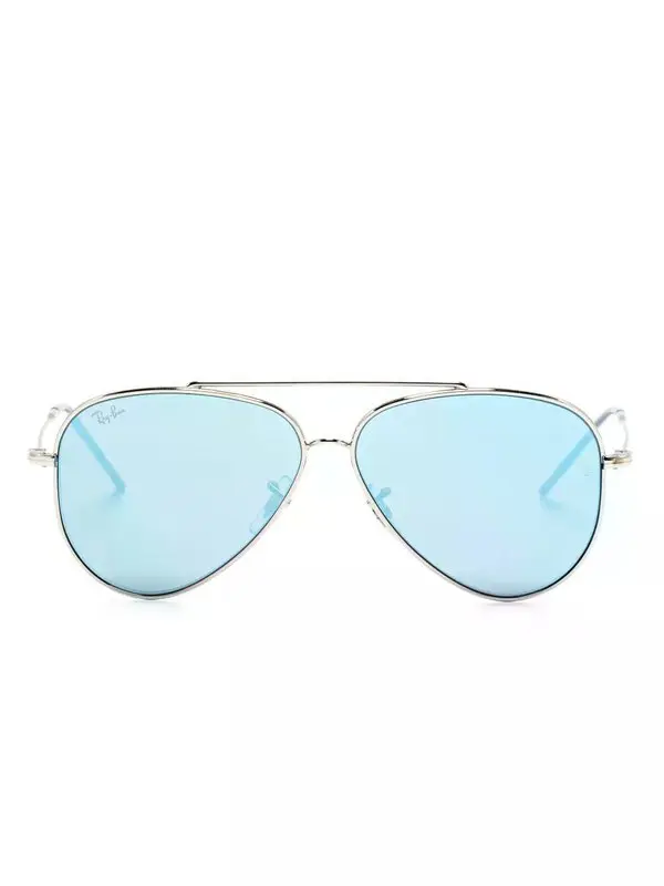 Ray-ban Aviator Reverse Sunglasses With -tone Metal Frame - Silver