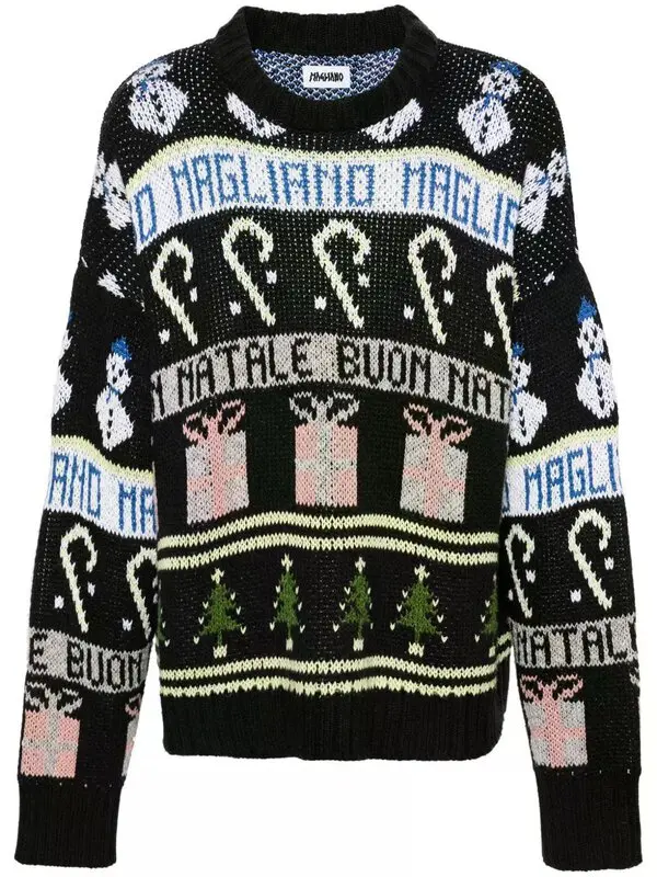MAGLIANO Jacquard Knit Crew Neck Jumper