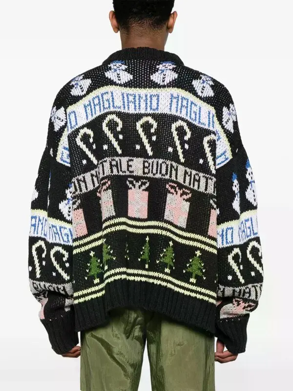 MAGLIANO Jacquard Knit Crew Neck Jumper
