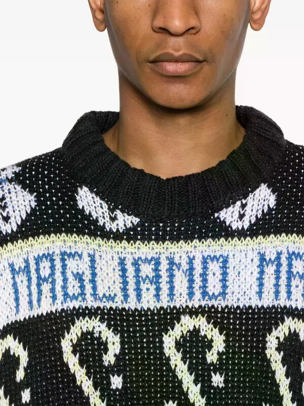 MAGLIANO Jacquard Knit Crew Neck Jumper