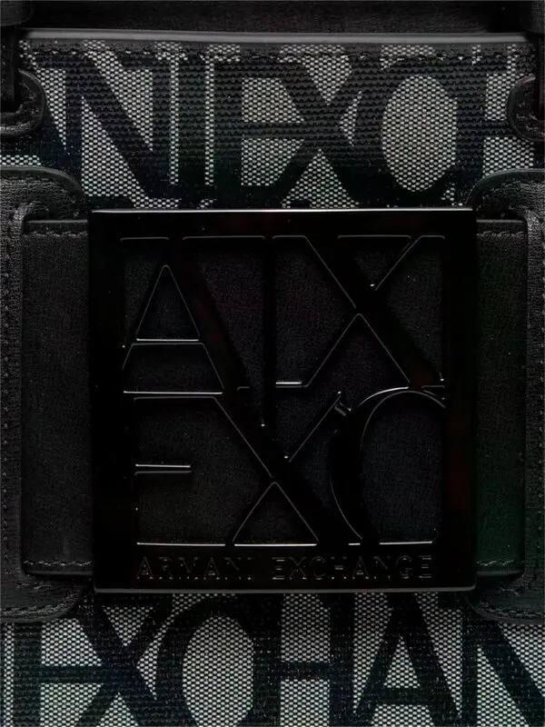 Armani Exchange Logo Plaque Tote Bag