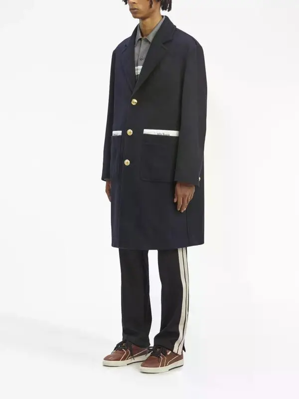 Palm Angels Sartorial Tape Button-up Coat