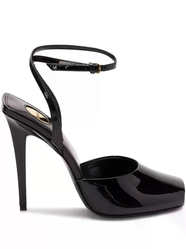 Saint Laurent 110mm La Scandale Pumps - Black