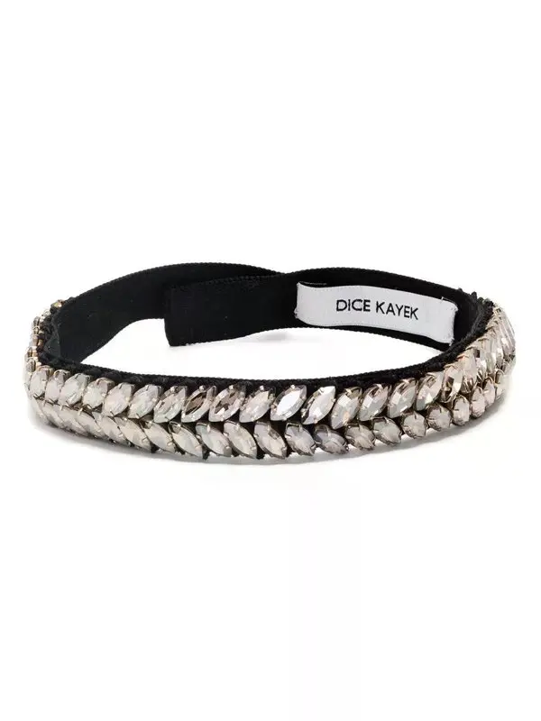 Dice Kayek Crystal Embellished Bracelet - Black