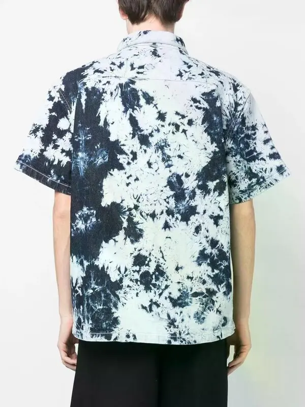FERRARI Tie-dye Patterned Shirt
