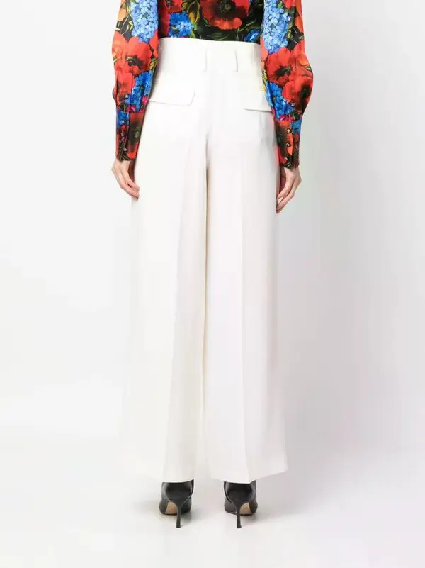 Alberto Biani High-waisted Wide-leg Tailored Trousers