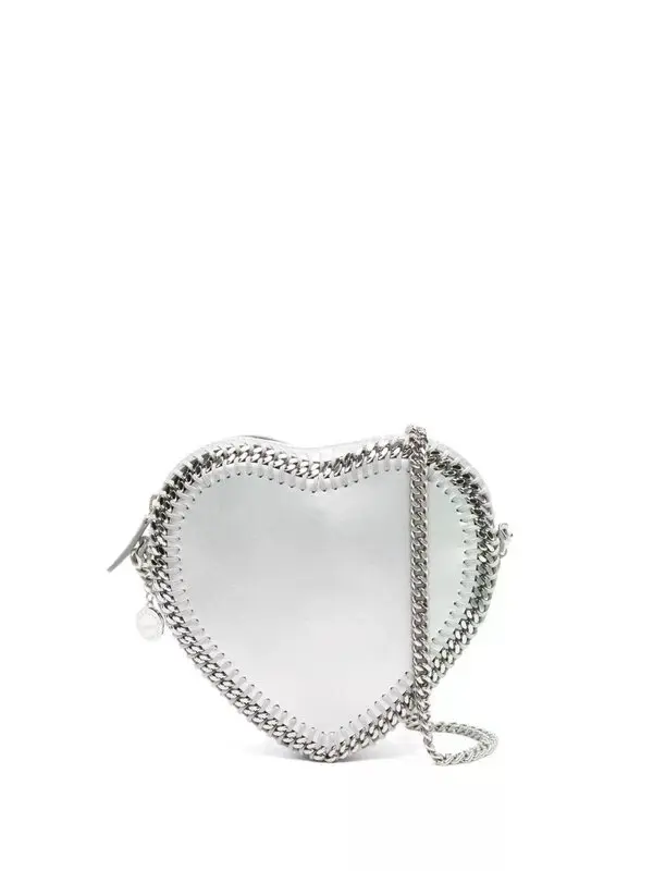 Stella McCartney Falabella Heart Cross Body Bag - Silver