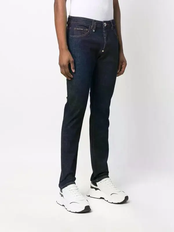 Philipp Plein Iconic Plein Super-straight Cut Jeans
