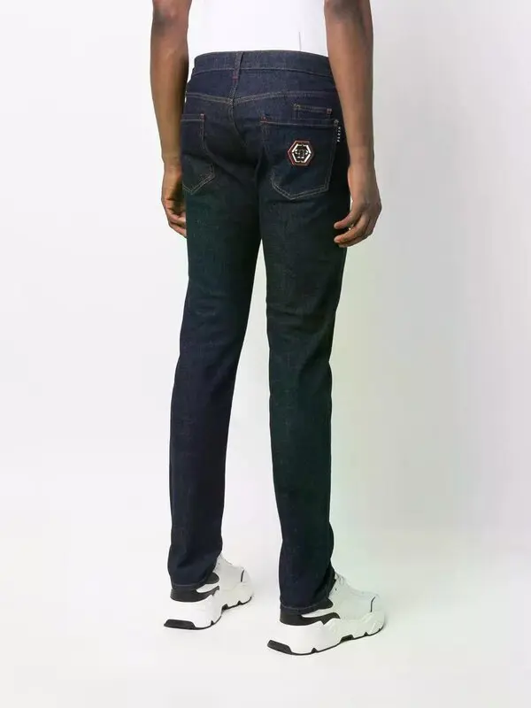 Philipp Plein Iconic Plein Super-straight Cut Jeans