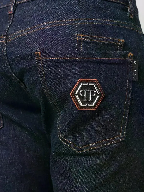 Philipp Plein Iconic Plein Super-straight Cut Jeans